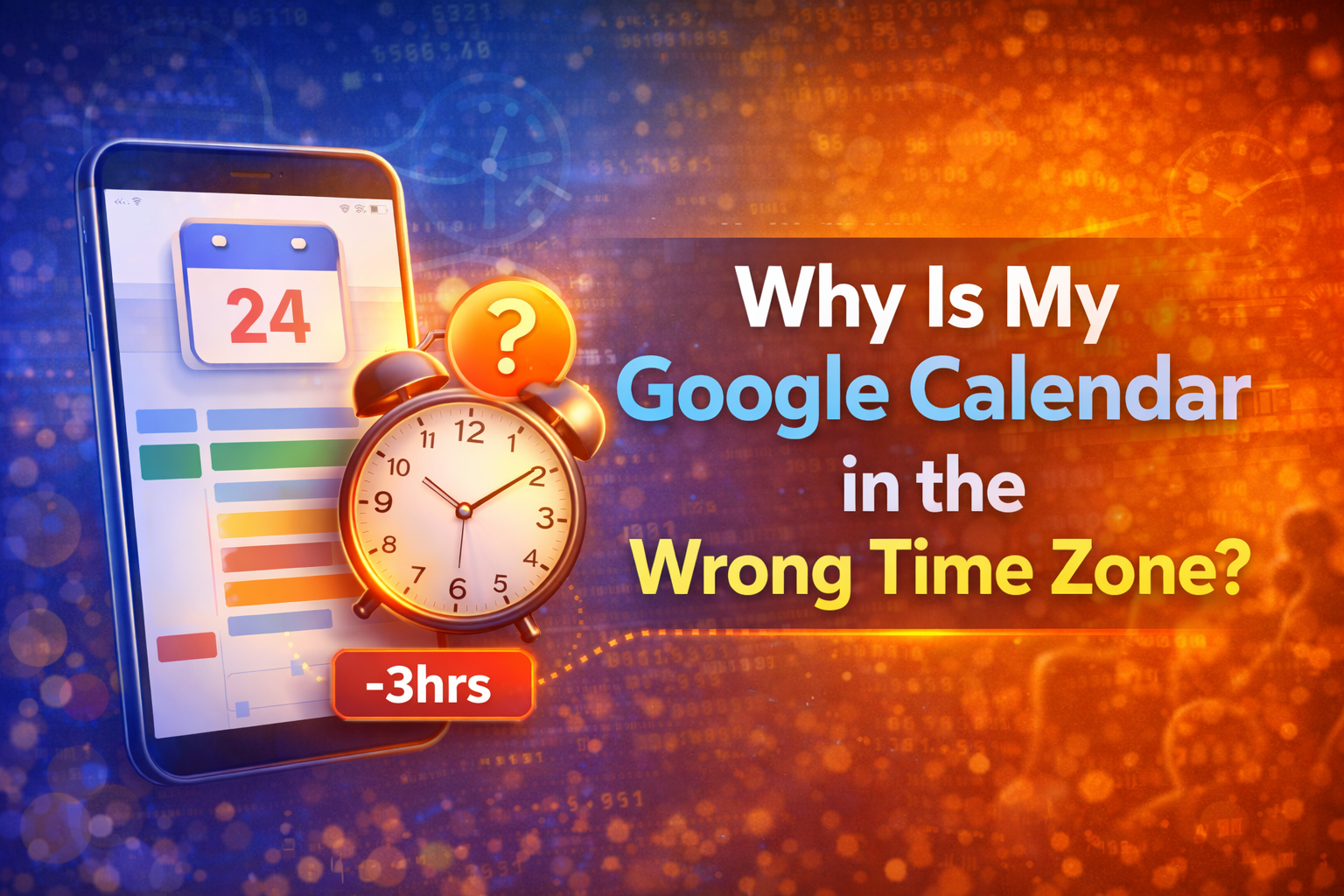 why is my google calendar in the wrong time zone